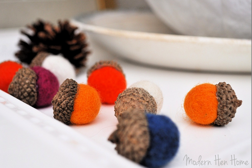 How to Make Stunning Felted Wool Acorns | Modern Hen home